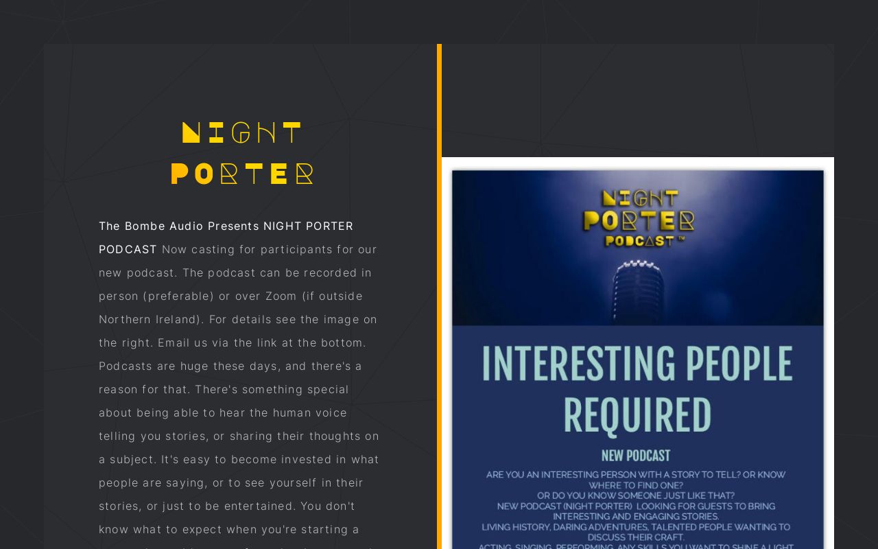 Night Porter Podcast